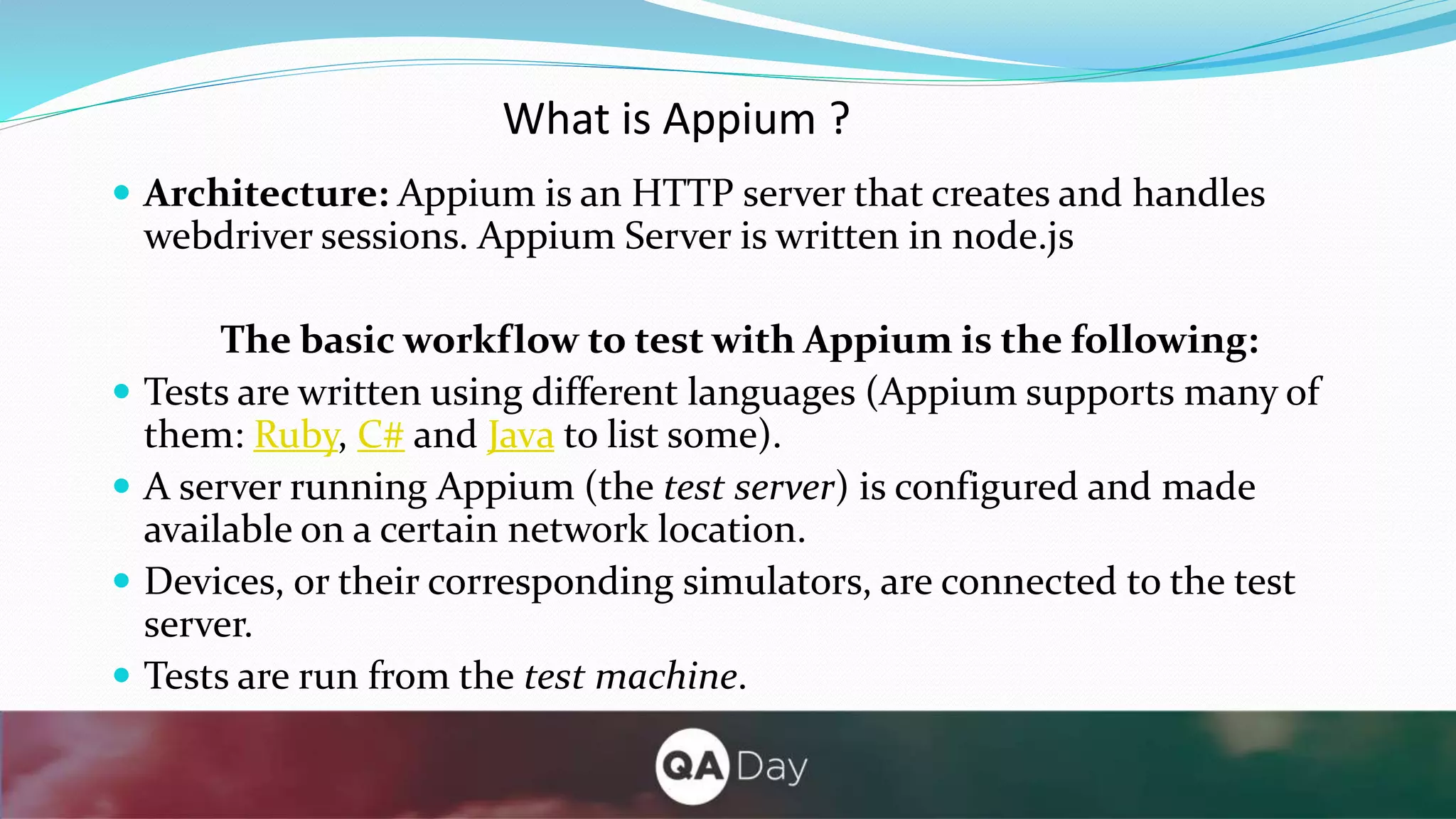 Setup And Run Automated Test Framework For Android Application Ppt