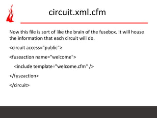 Setup ColdFusion application using fusebox mvc architecture | PPT