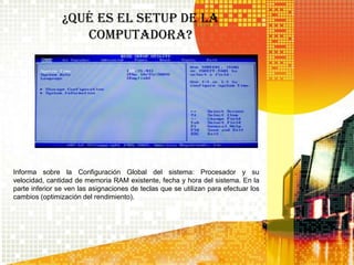 Setup de la computadora | PPTX