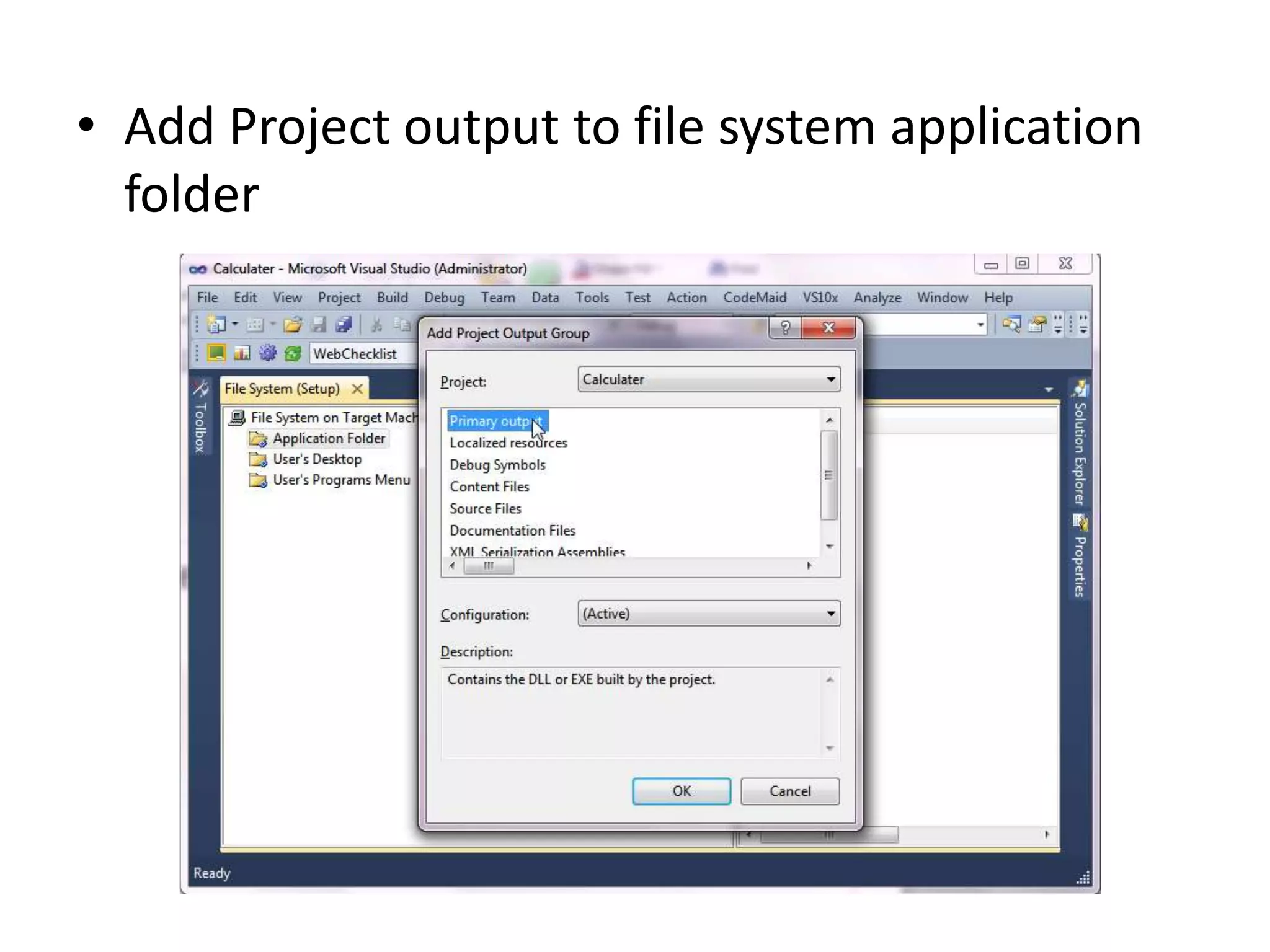 Setup deployment in vs | PPT