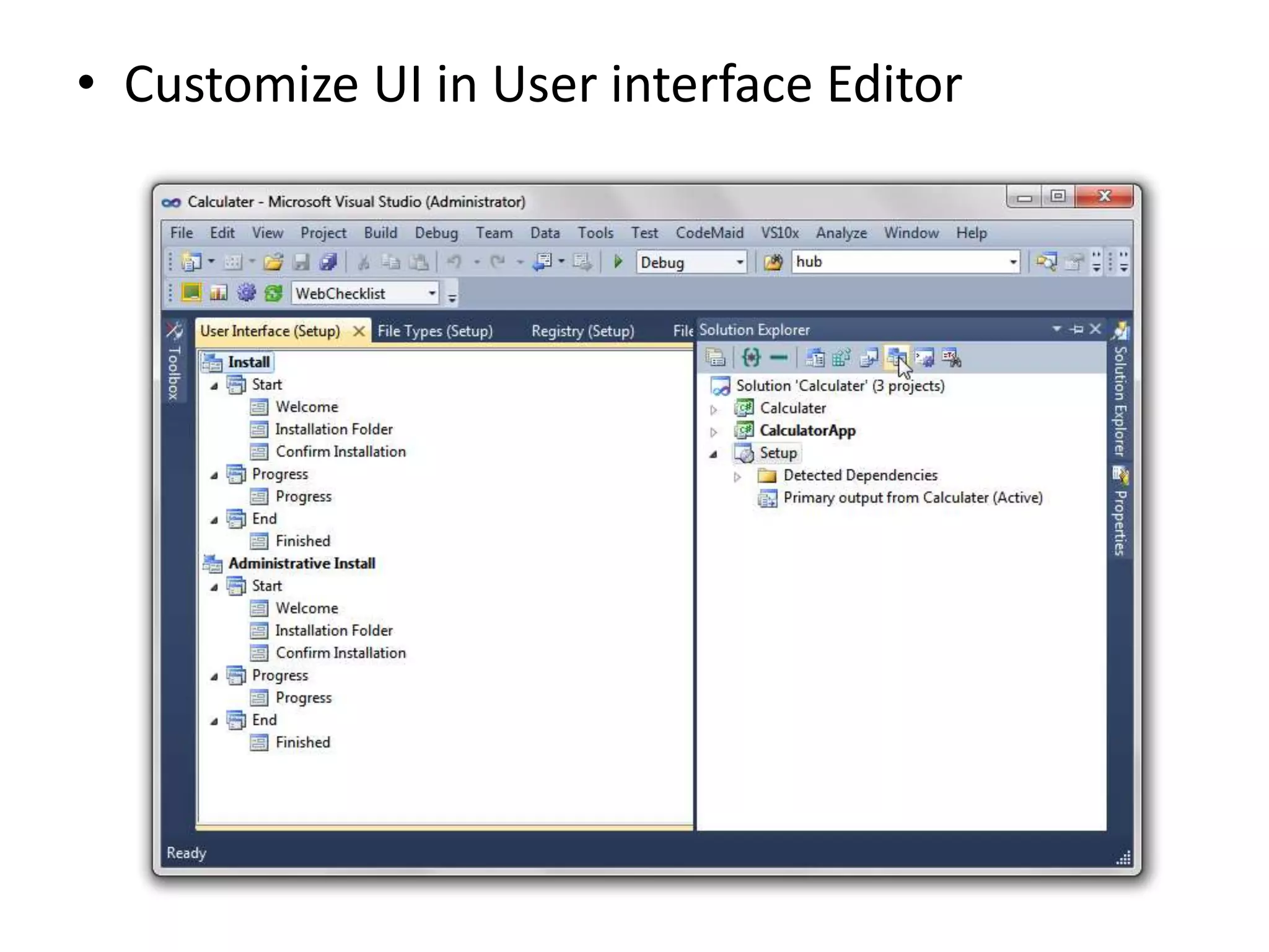 Setup deployment in vs | PPTX