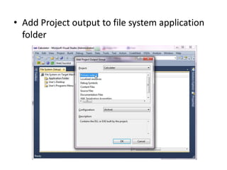 Setup deployment in vs | PPT