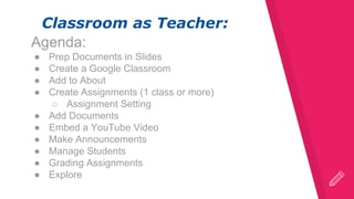 Create an Google Classroom | PPT