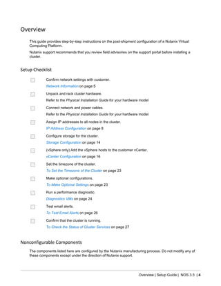 Setup guide nos-v3_5 | PDF