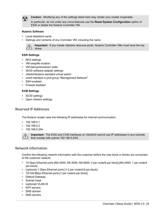 Setup guide nos-v3_5 | PDF