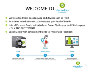 Setup Guide dacadoo and link to FitBit | PPTX