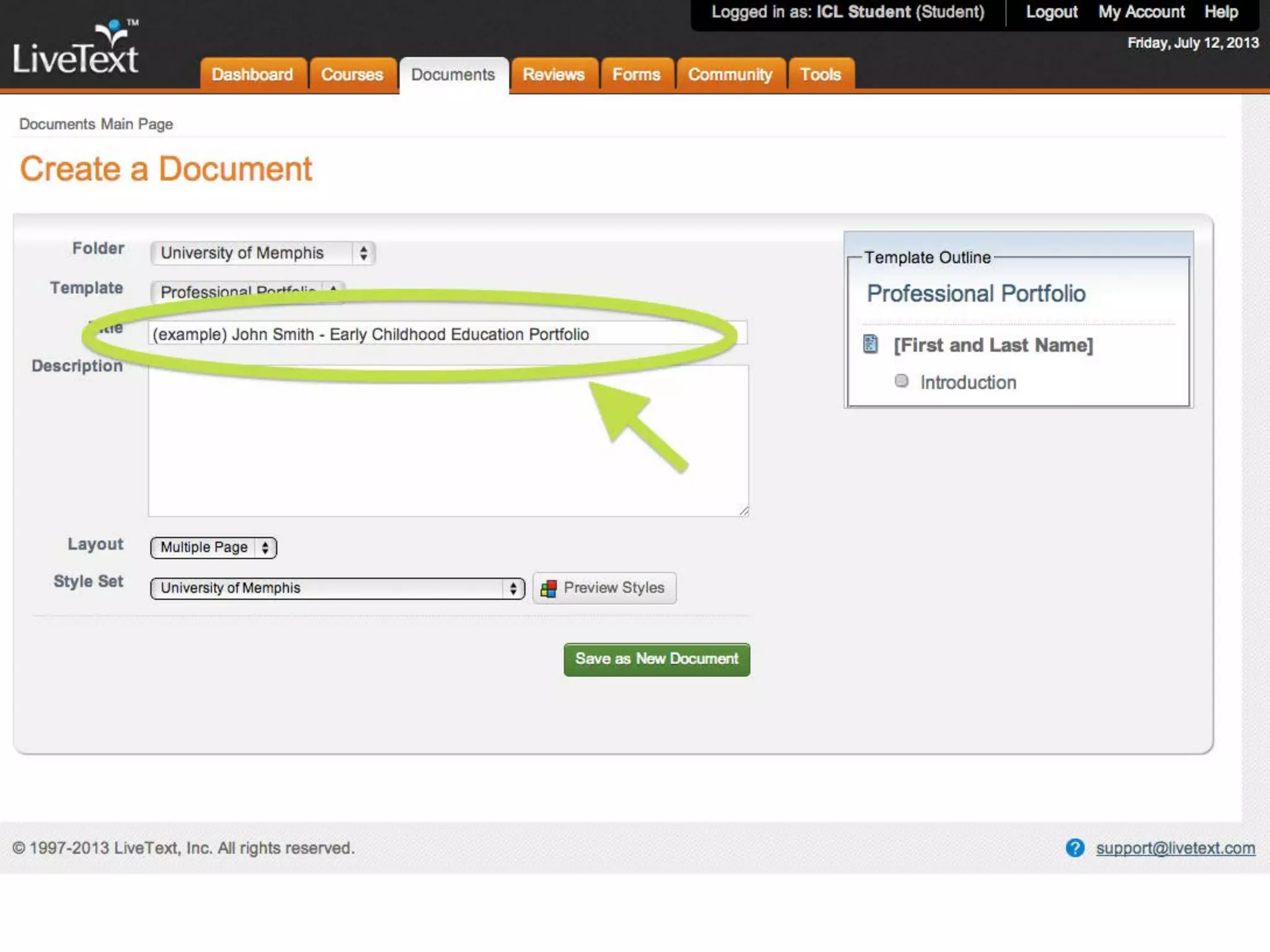 Set up initial portfolio | PDF