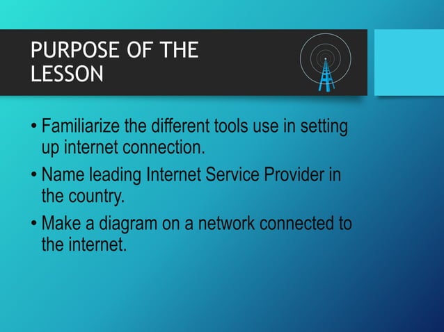 SET UP INTERNET CONNECTION USING MODEM | PPTX