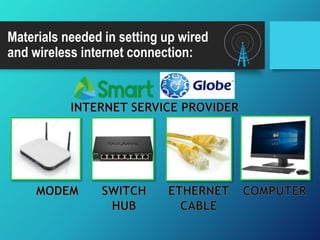 SET UP INTERNET CONNECTION USING MODEM | PPTX