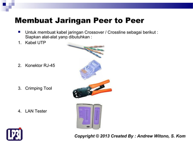 Setup jaringan peer to peer | PPT
