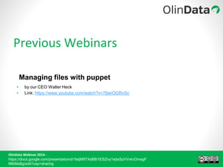 Webinar - Setup MySQL with Puppet | PPTX | Operating Systems | Computer Software and Applications