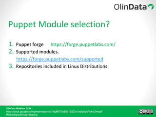 Webinar - Setup MySQL with Puppet | PPTX | Operating Systems | Computer Software and Applications