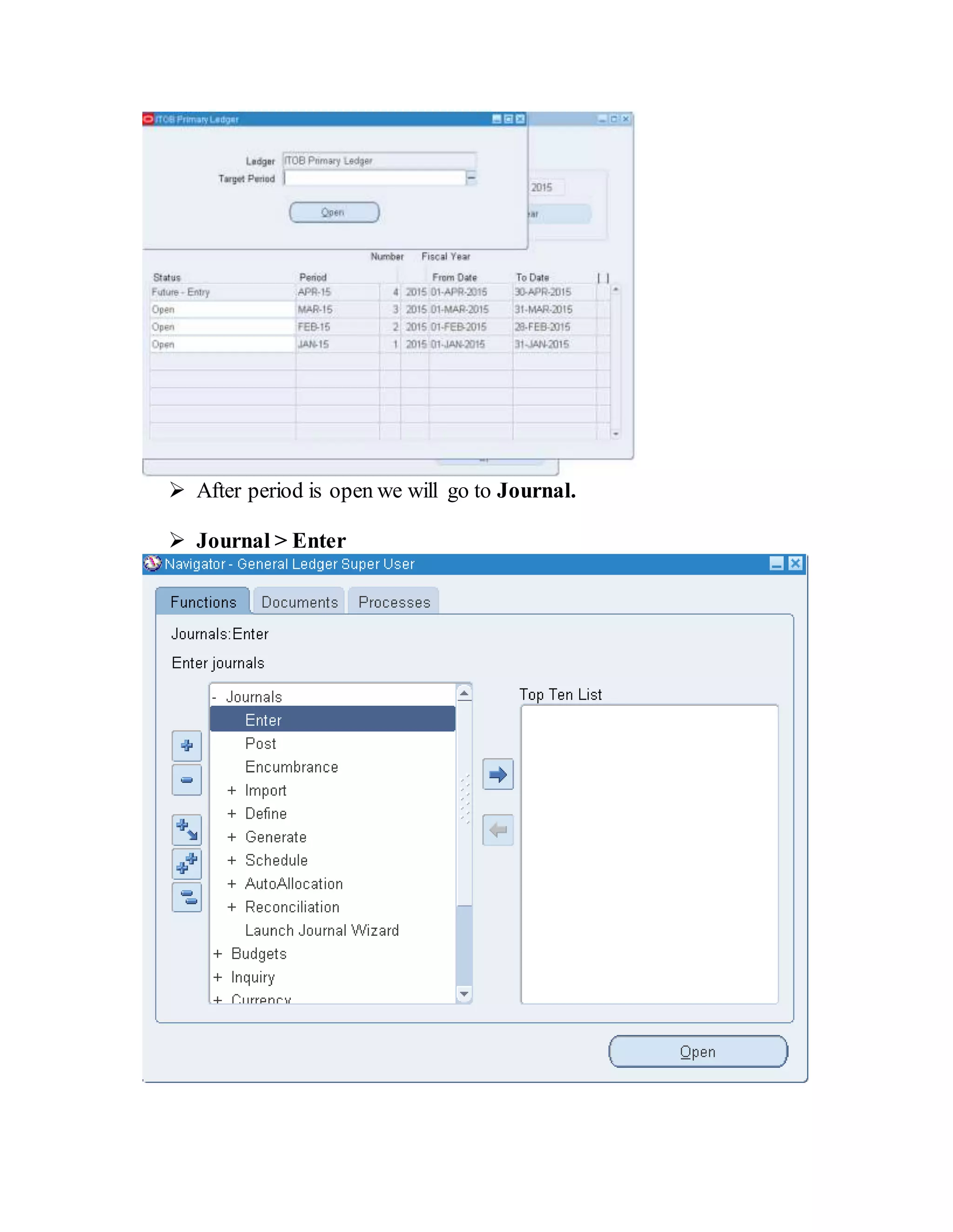 Setup of budget in oracle | DOCX