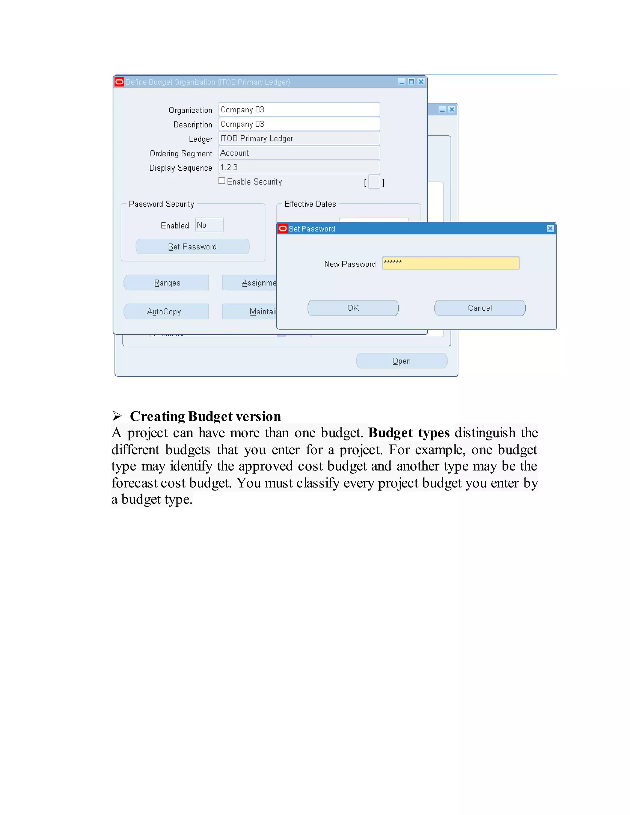 Oracle General Ledger R12 Budgeting Configuration | PDF Oracle General Ledger R12 Budgeting Configuration | PDF