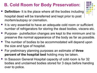 mortuary and its setup | PPT