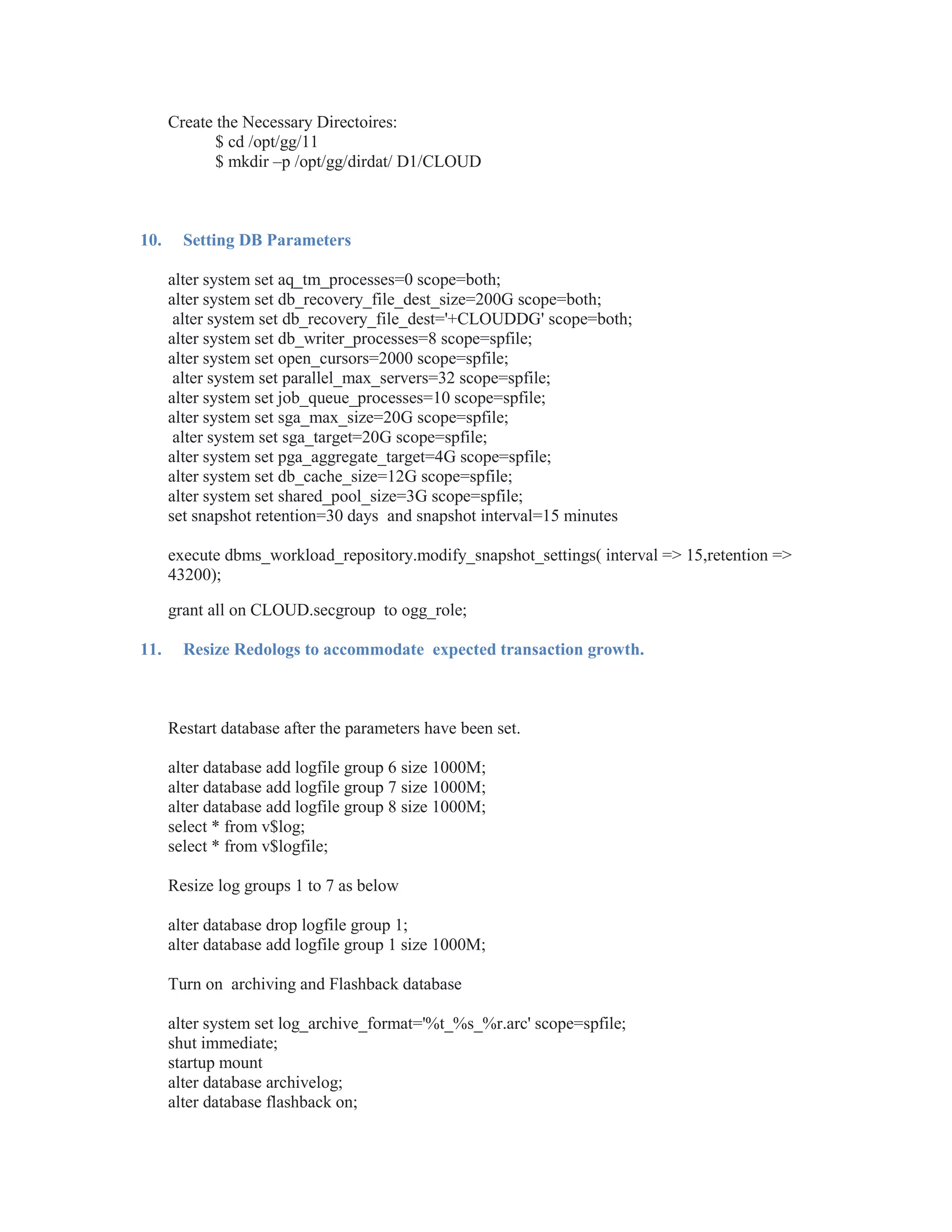 Setup oracle golden gate 11g replication | PDF
