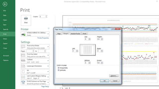 Setup print area in excel 2013 | PPTX