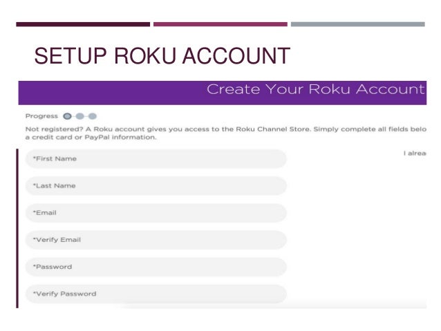 Setup Your Roku Account