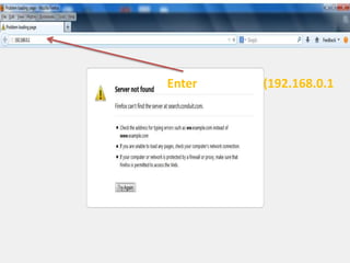 Setup router tendo | PPSX | Computer Networking | Computing