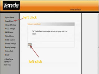 Setup router tendo | PPSX | Computer Networking | Computing