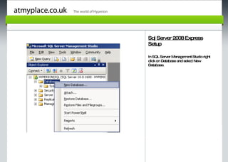 How to Install Hyperion Planning - Part 1b - SQL Server Setup for ...