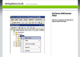How to Install Hyperion Planning - Part 1b - SQL Server Setup for ...