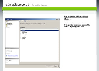 How to Install Hyperion Planning - Part 1b - SQL Server Setup for ...