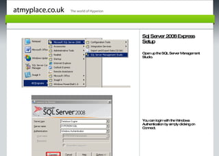 How to Install Hyperion Planning - Part 1b - SQL Server Setup for ...