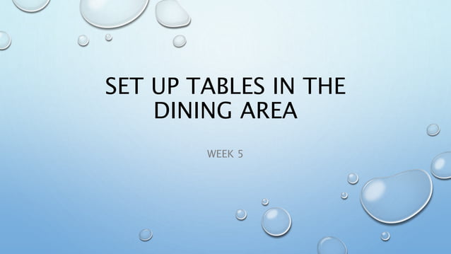 Set up tables in the dining area(Napkin Folding & Table Skirting).pptx | Women\'s Clothing ...