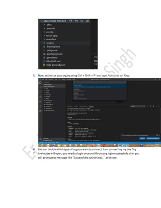 Set up vs code for salesforce | PDF