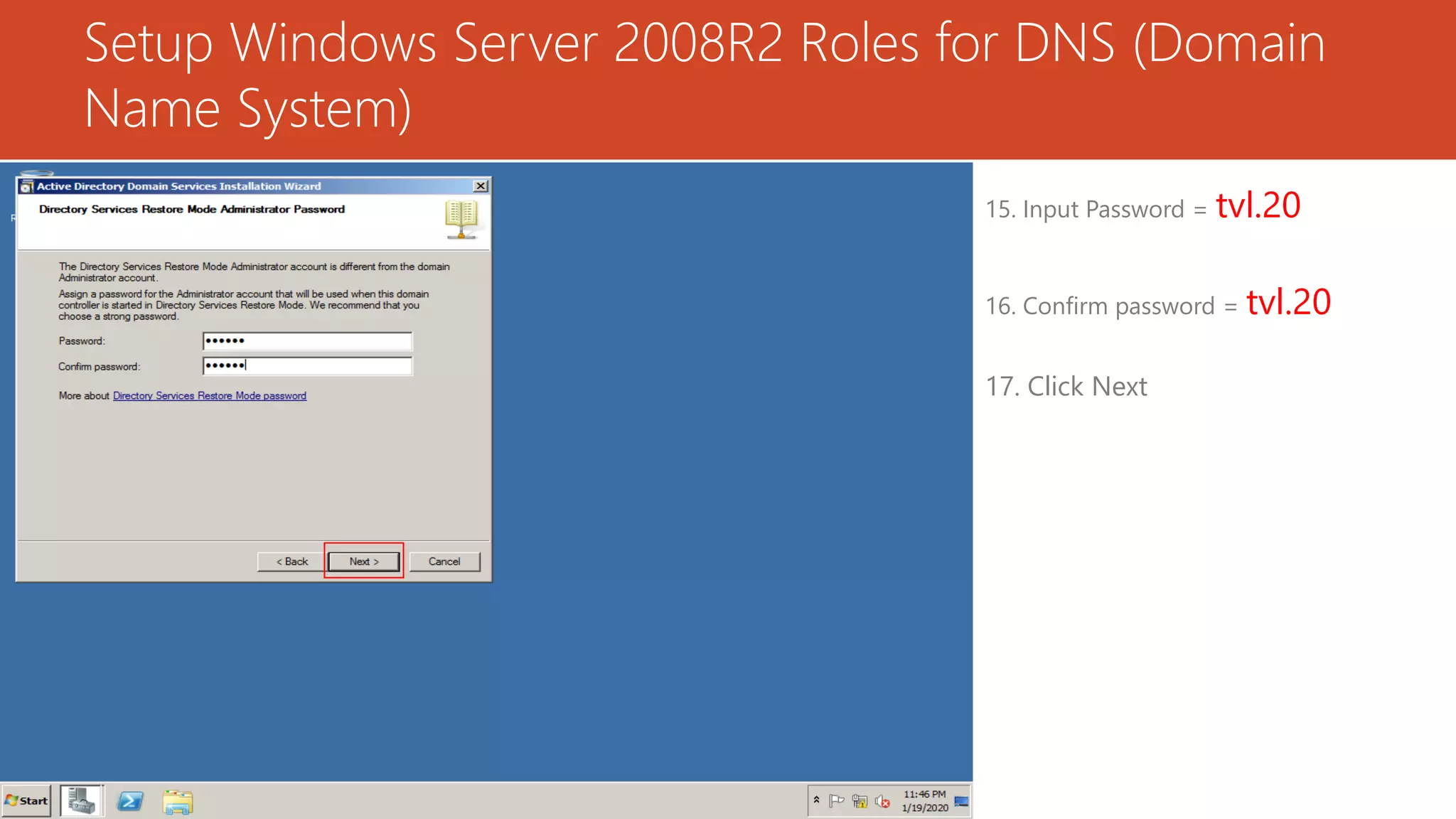 Setup windows server 2008 r2 roles for dns | PPT