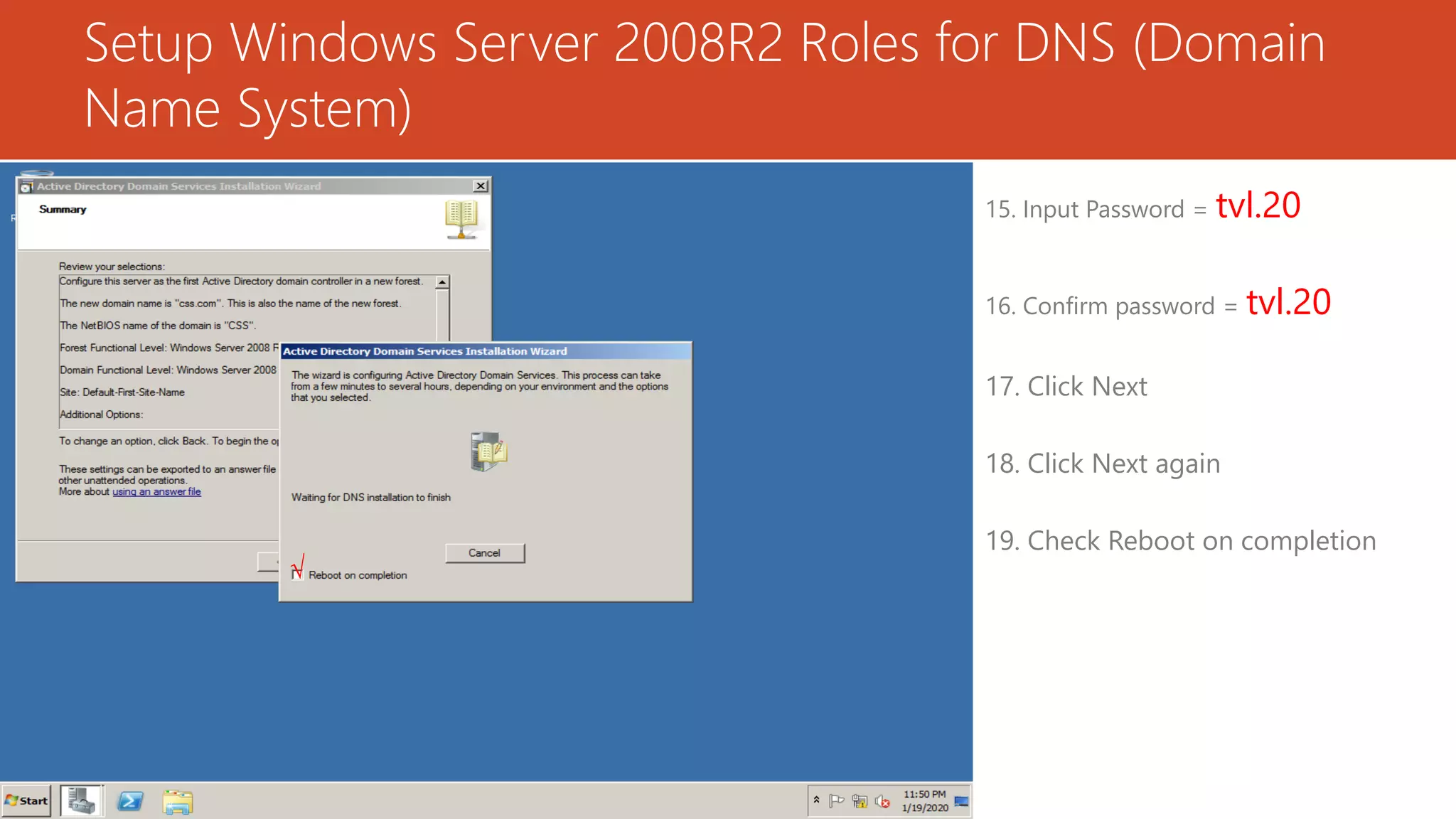 Setup windows server 2008 r2 roles for dns | PPT