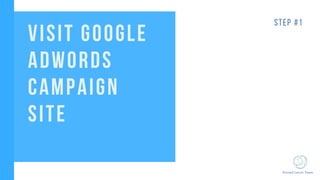 Set up your Google Ad Campaign in 7 steps | PPT