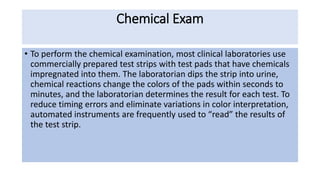 urine analysis labortory diagnosisn work ppt | PPTX