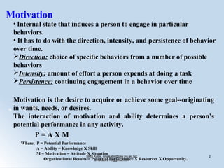 Theories of Employee Motivation | PPT