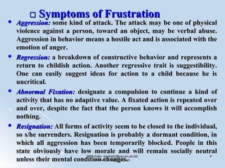 Frustration | PPT | Mental Health | Diseases and Conditions