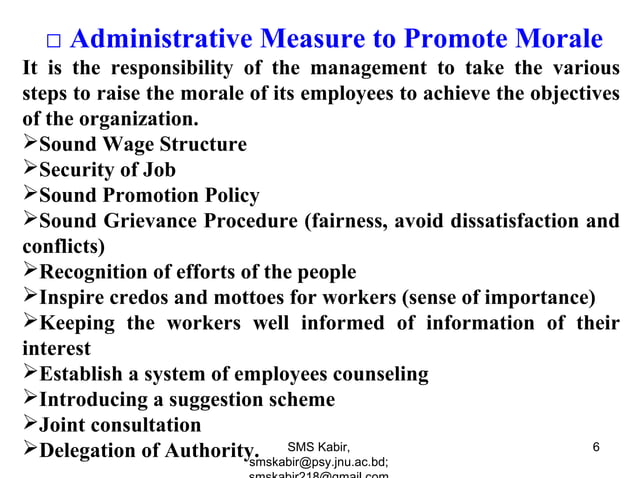 Morale | PPT