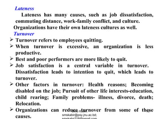 Productive and Non-productive Behavior | PPT