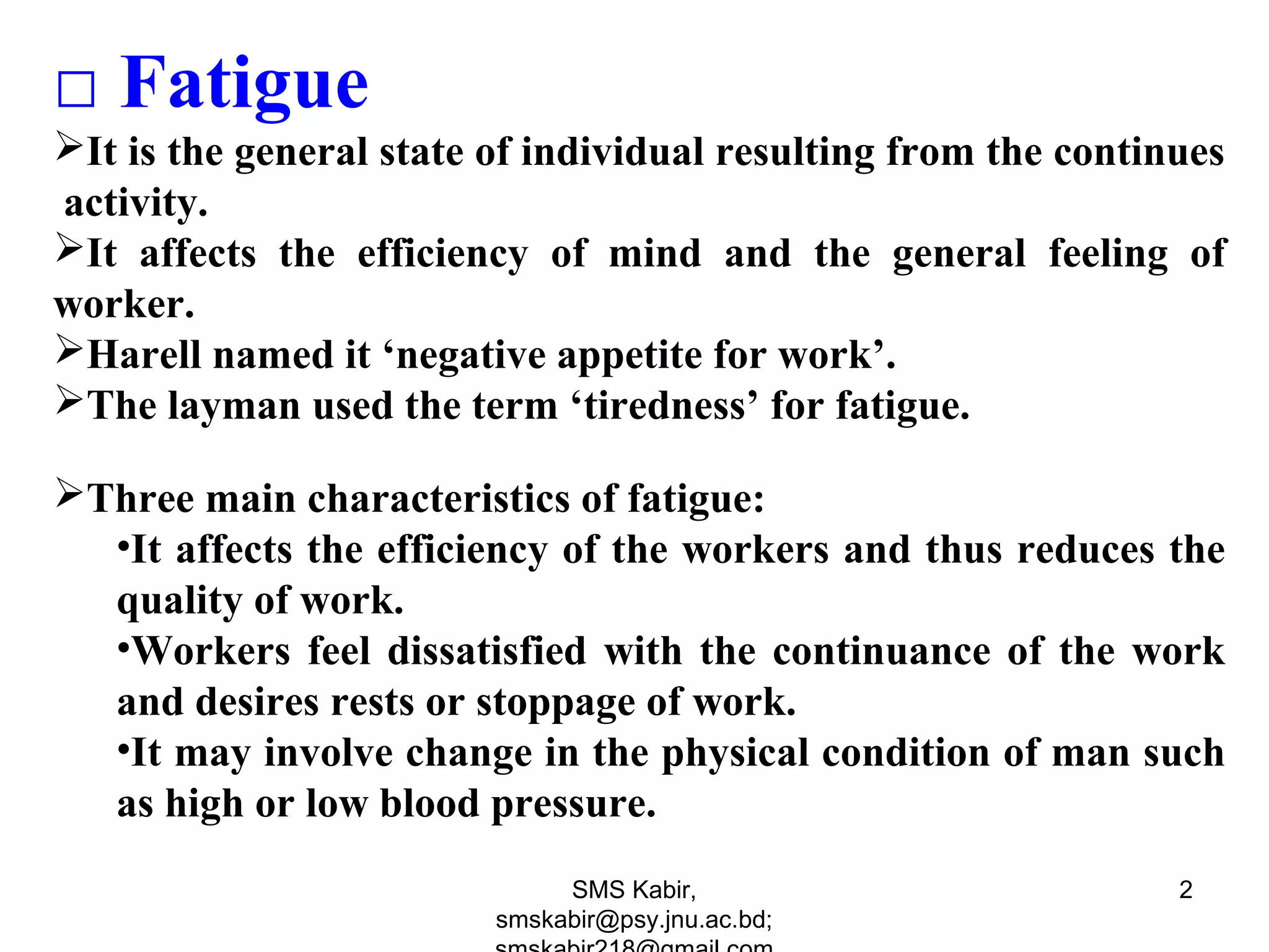 Fatigue | PPT
