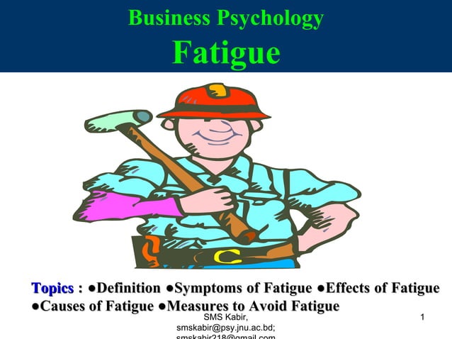 Fatigue | PPT | Diseases and Conditions | Medical Health
