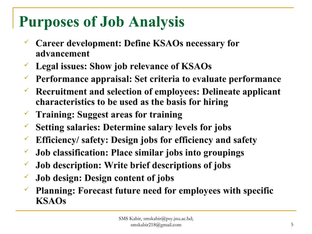 Job Analysis | PPT