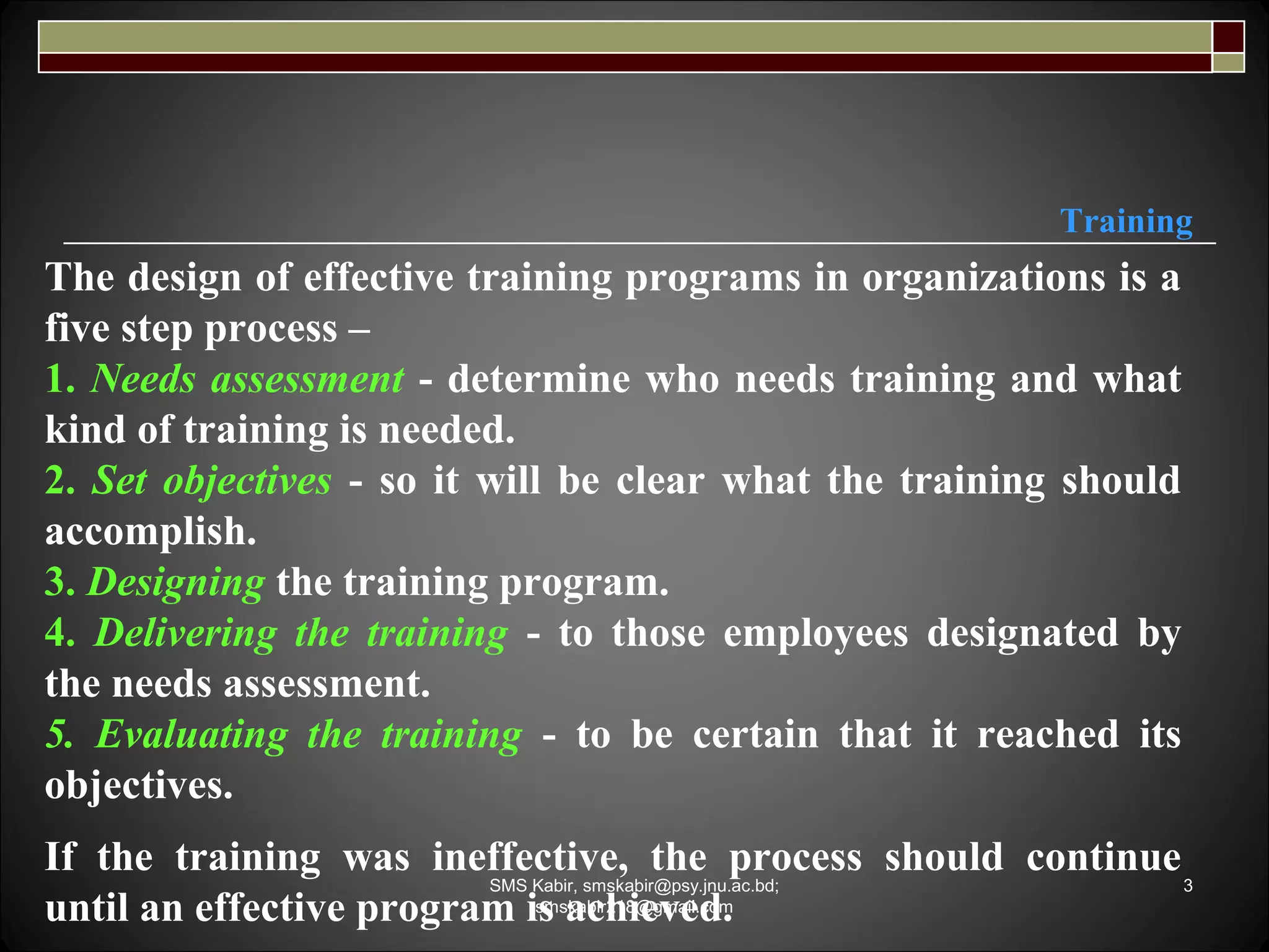 Training and Development | PPT