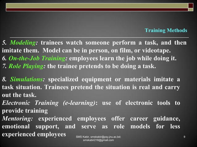 Training and Development | PPT