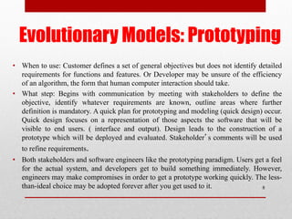 SE_Unit 2.pdf it is a process model of it student | PPT