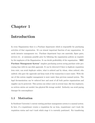 Seu purchase requisition management system | PDF