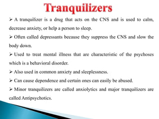 Tranquilizers | PPTX