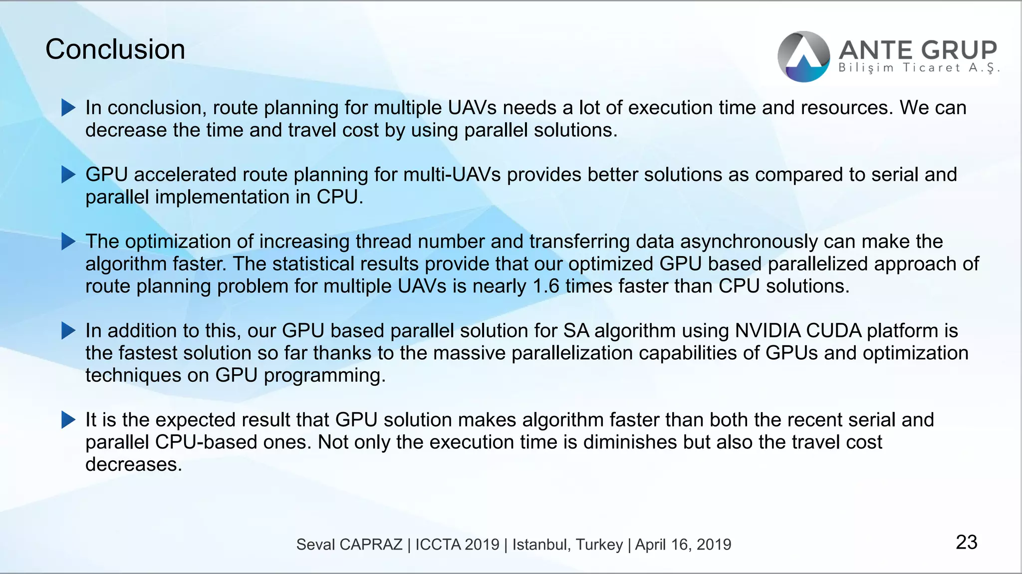 GPU-Accelerated Route Planning of Multi-UAV Systems Using Simulated ...