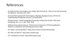 Data Streaming For Big Data | PDF