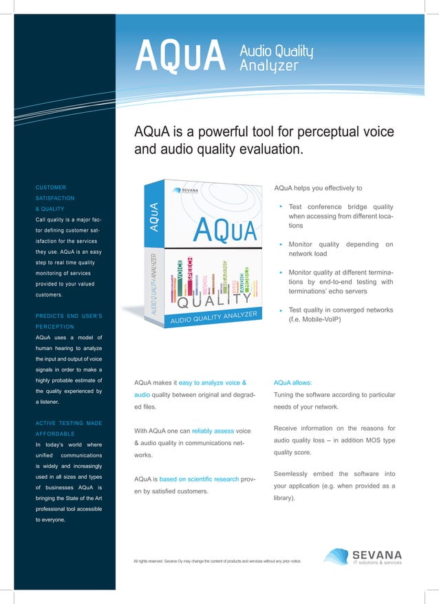 Sevana aqua | PDF