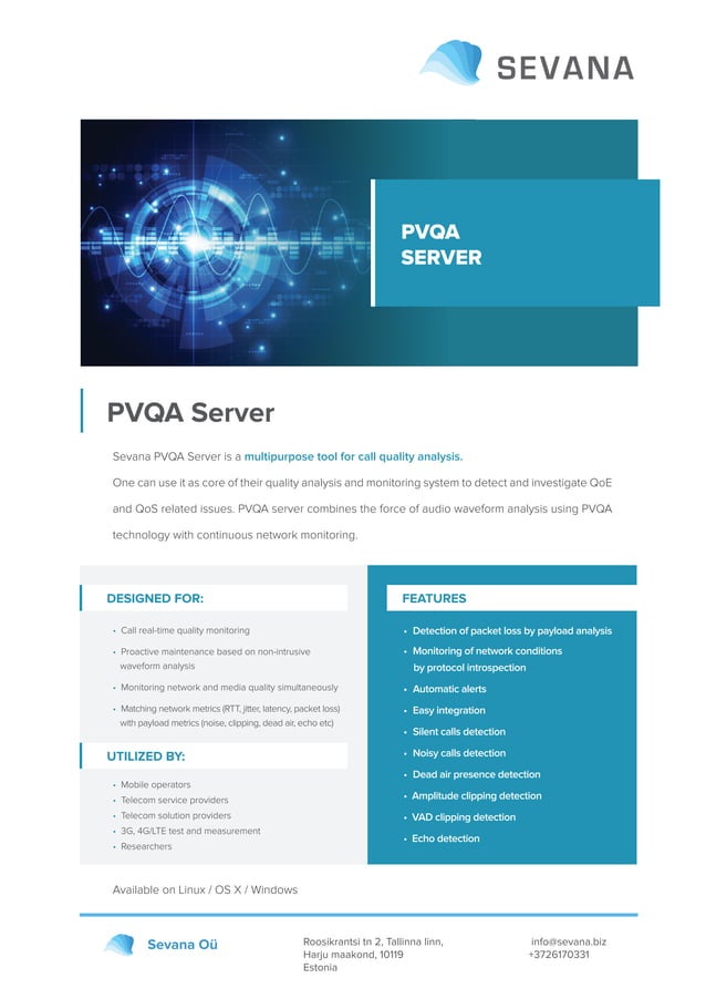 Sevana PVQA Server | PDF